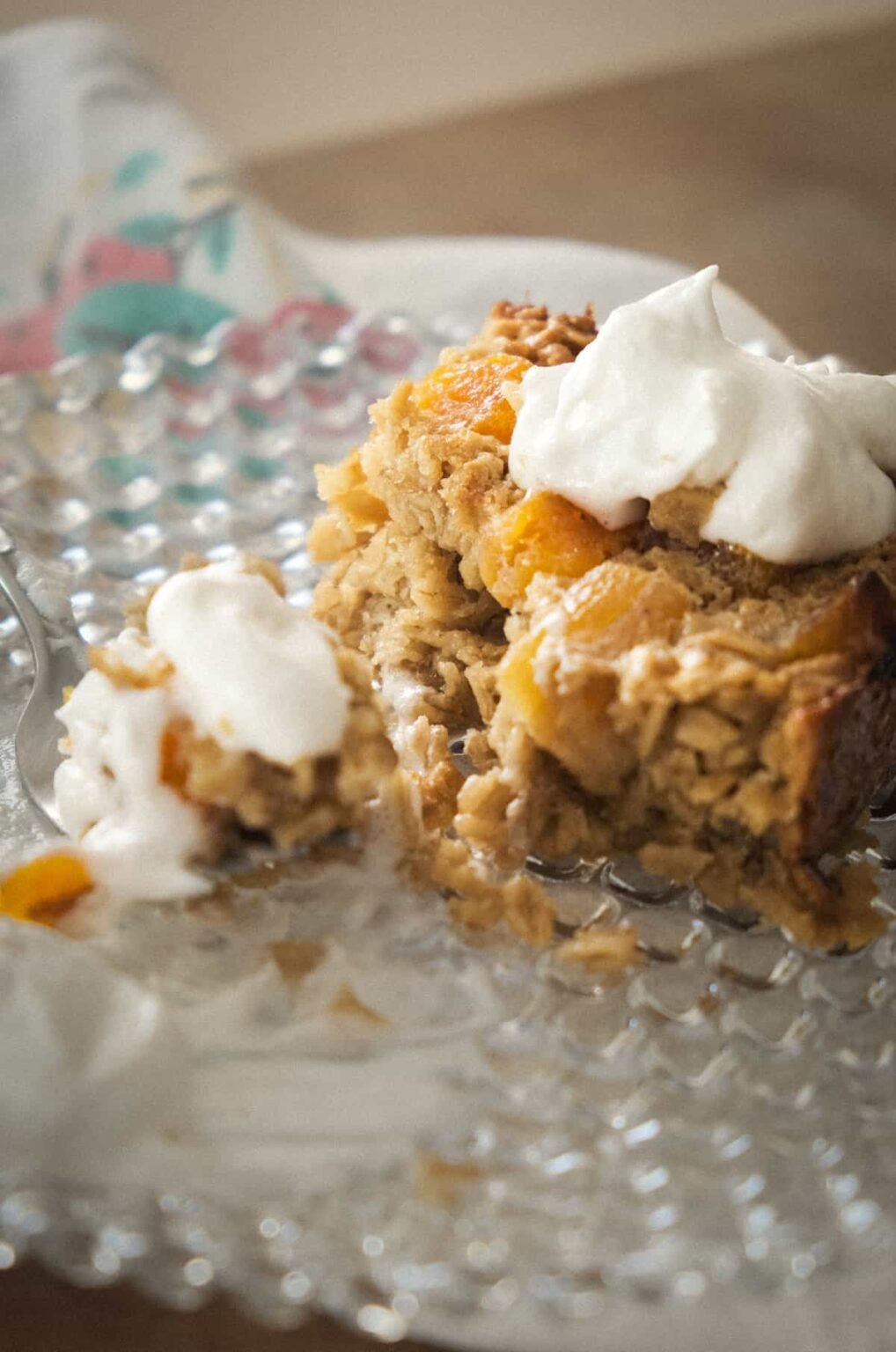 Baked Oatmeal with Quick Oats (Apricot Ginger) - Molé in the Wall